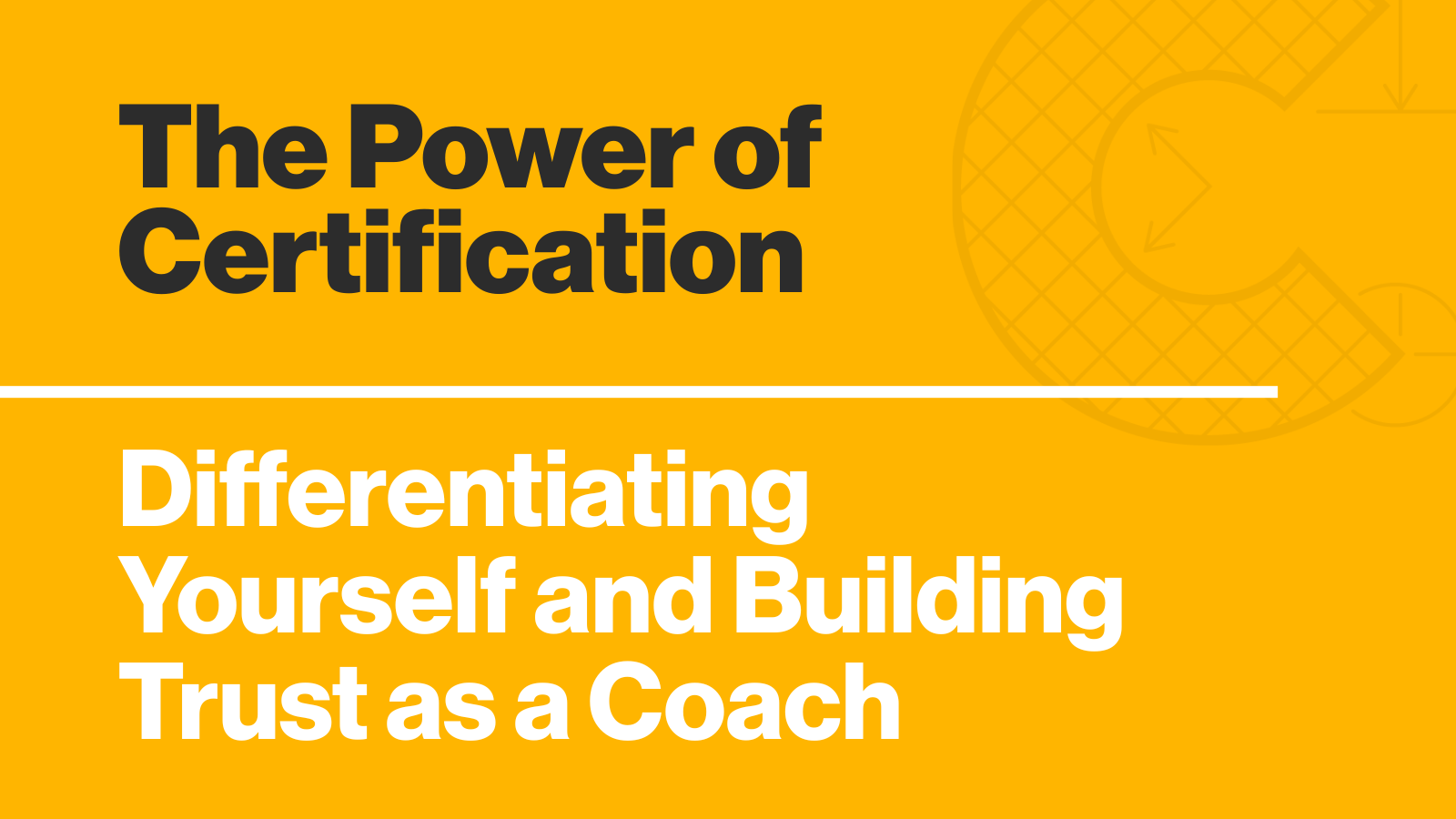 The Power of Certification: Differentiating Yourself and Building Trust ...